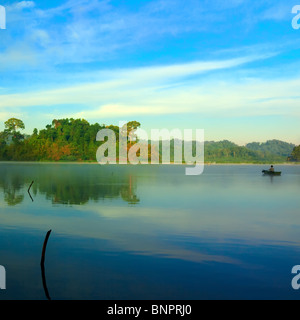 Beautiful tropical lake at morning time Stock Photo - Alamy