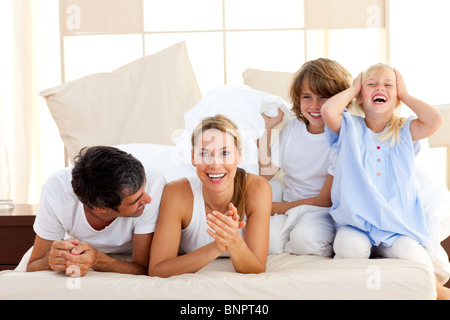 Loving family having fun together Stock Photo - Alamy