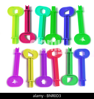 plastic toy keys isolated Stock Photo - Alamy
