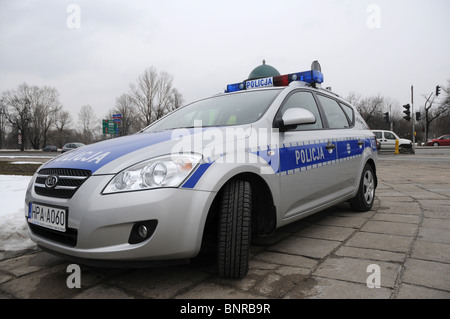 Kia Cee'd police car in Warsaw, Poland Stock Photo - Alamy