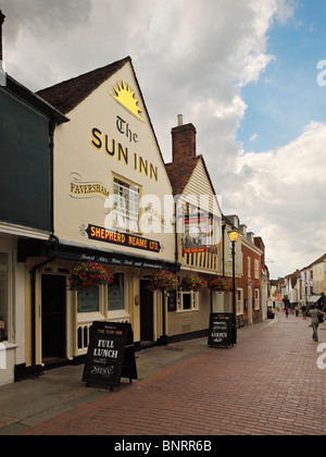 A typical street in an English town. Burton Street, Melton Mowbray ...