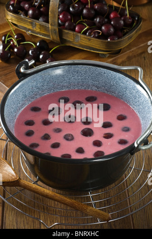 Hungarian sour cherry soup Stock Photo - Alamy