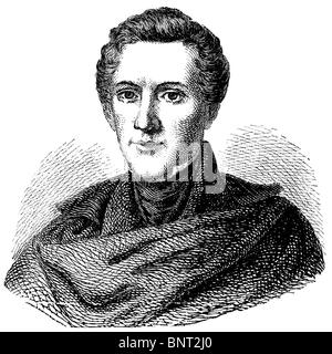 Wilhelm Hauff, 1802 - 1827, a German writer of the Romantic era Stock ...