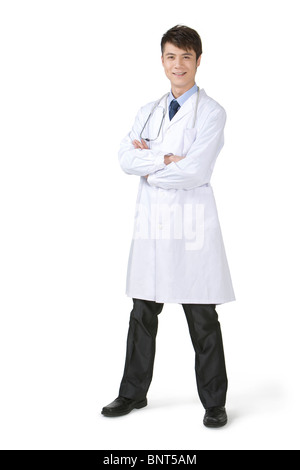 Confident young doctor in labcoat Stock Photo - Alamy