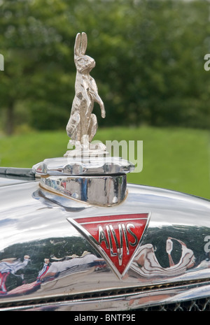 Car emblem - Rabbit on a Alvis Vintage car Stock Photo - Alamy