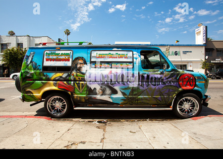 "Weed Mobile" painted van Los Angeles, California, United States of ...