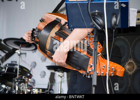 close up of man playing hurdy gurdy musical instrument Stock Photo - Alamy
