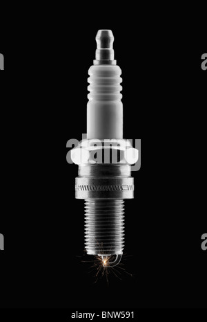 Spark plug for internal combustion engine, showing signs of use ...