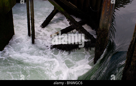 Hartlepool Marina Lock Gates Open Stock Photo - Alamy