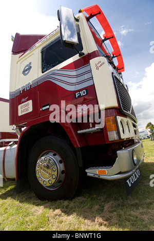 Volvo Truck cabin highly polished and on display at vintage fair Stock ...