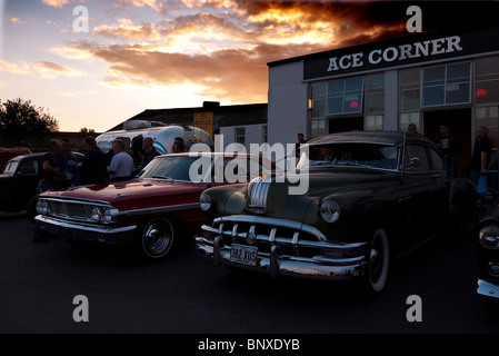 Hot Rod night at the Ace Cafe London UK Stock Photo - Alamy