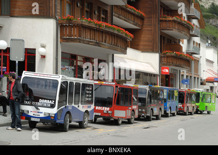 Electric vehicles used in Zermatt Switzerland Stock Photo - Alamy