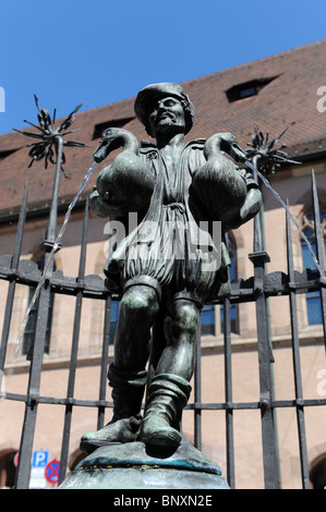 The Fountain of the Little Gooseman by Pankraz Labenwolf Nuremberg ...