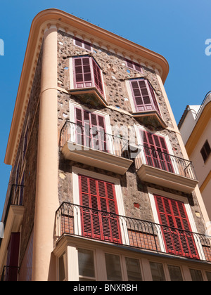 Spanish Building in Palma Majorca Stock Photo - Alamy