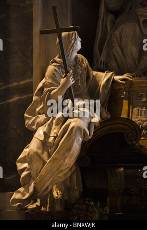 Statue, of Pope Innocent XI, in St Peter's basilica, Vatican, Rome ...