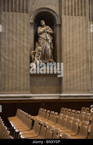 Statue of St. Philip de Neri above the high altar of the San Felipe de ...