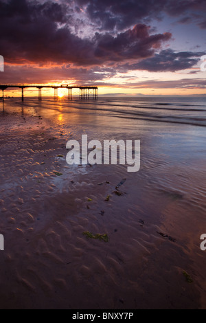 Clouds over Saltburn Pier at Dusk Saltburn by the Sea Redcar and ...