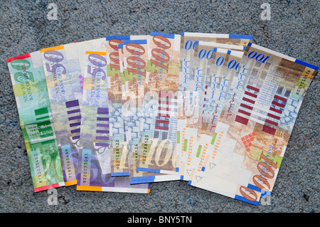 Israel 20 Twenty Sheqalim Shekel Currency Bank Notes Stock Photo - Alamy