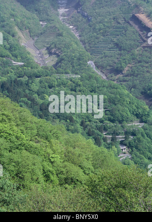 View of Irohazaka Winding Road in Nikko Japan at fall Stock Photo - Alamy