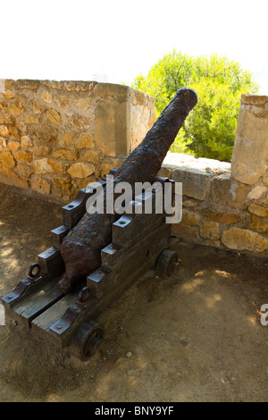 Medieval Canon at morrow, Denia Spain Stock Photo - Alamy