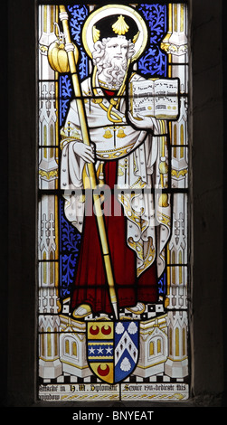 Stained Glass depicting Saint James the Great on a boat, int he Church ...