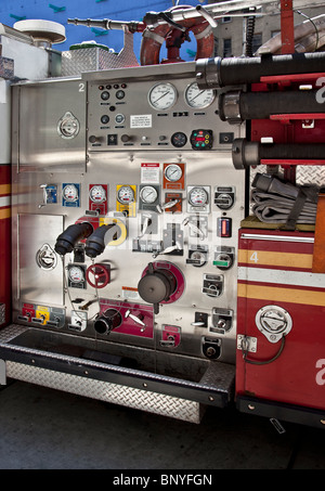 Fire Engine Pumper Controls Stock Photo: 130058774 - Alamy
