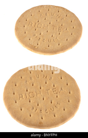 Two rich tea biscuits Stock Photo - Alamy
