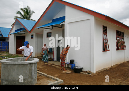 INDONESIA CRS housing project at Seunebok Tuengoh relocation site ...