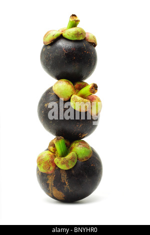 Ripe sweet juicy tropical mangosteen fruit Stock Photo - Alamy