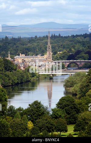Perth and River Tay Perthshire Tayside Scotland Stock Photo - Alamy