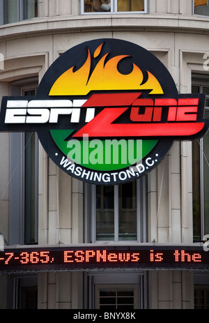 The now closed Washington, D.C. ESPN Zone Stock Photo - Alamy
