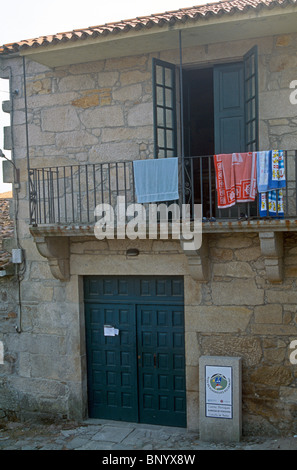 Spain, St. James Way: Pilgrims at the Cruzeiro de Santo Toribio in ...