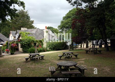 The High Corner Inn, in the New Forest Nr. Ringwood Stock Photo ...