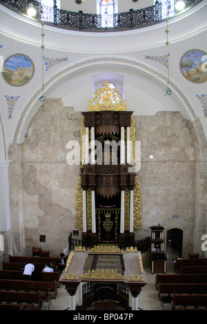 Hurva synagogue interior in the Jewish Quarter of the Old City of ...