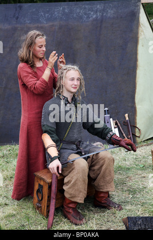 Dreadlocks done at Finland's biggest Viking Market Festival and re ...