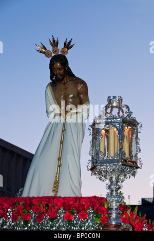 Procession at the Semana Santa (Holy week) in Malaga, Andalusia, Spain ...