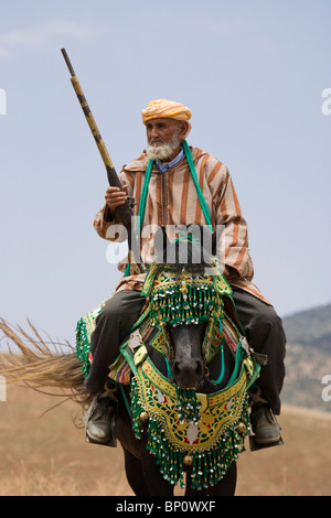 Fantasia Horse Tradition Morocco Tourist Travel Stock Photo - Alamy
