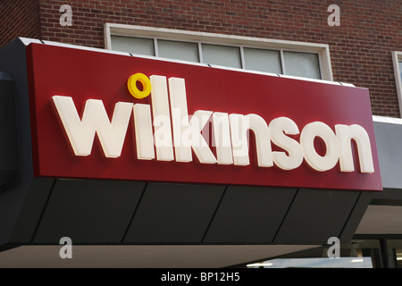 Wilkinson shop sign logo Stock Photo - Alamy