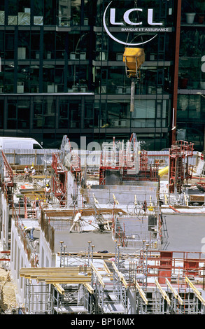 France, Paris region, Villejuif, building site of LCL bank headquarters ...