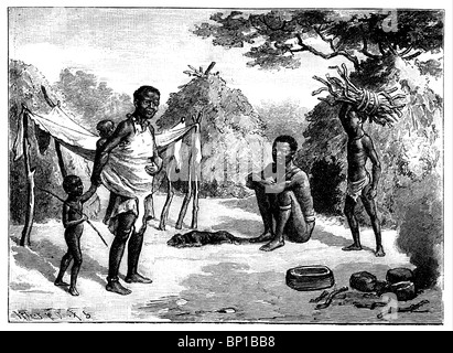 Village of Bushmen in the Kalahari Stock Photo - Alamy