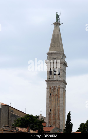 Church and tower in Novigrad Stock Photo - Alamy