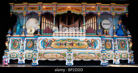 Victorian fairground organ at a steam fair in England Stock Photo - Alamy