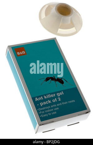 Plastic ant killer trap and box Stock Photo - Alamy