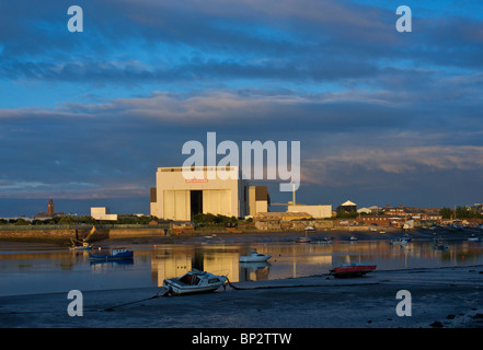 BAE Systems, submarine shipyard, Barrow-in-Furness, looking from Stock ...