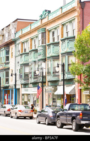 Downtown scene in Wakefield, RI Stock Photo - Alamy