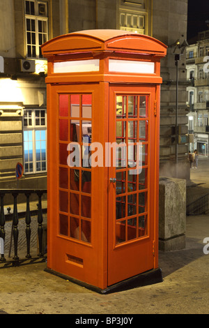 phone booth, Oporto, Portugal Stock Photo - Alamy
