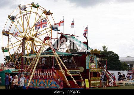 Models of a fairground at a steam fair Stock Photo - Alamy
