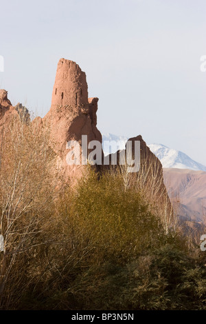 Afghanistan, Bamiyan. Sharh-e-Zohak (The Red City) and its elaborate ...