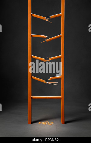 Broken Ladder Stock Photo: 129354345 - Alamy