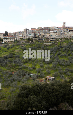 View over Gavorrano, Italy Stock Photo - Alamy